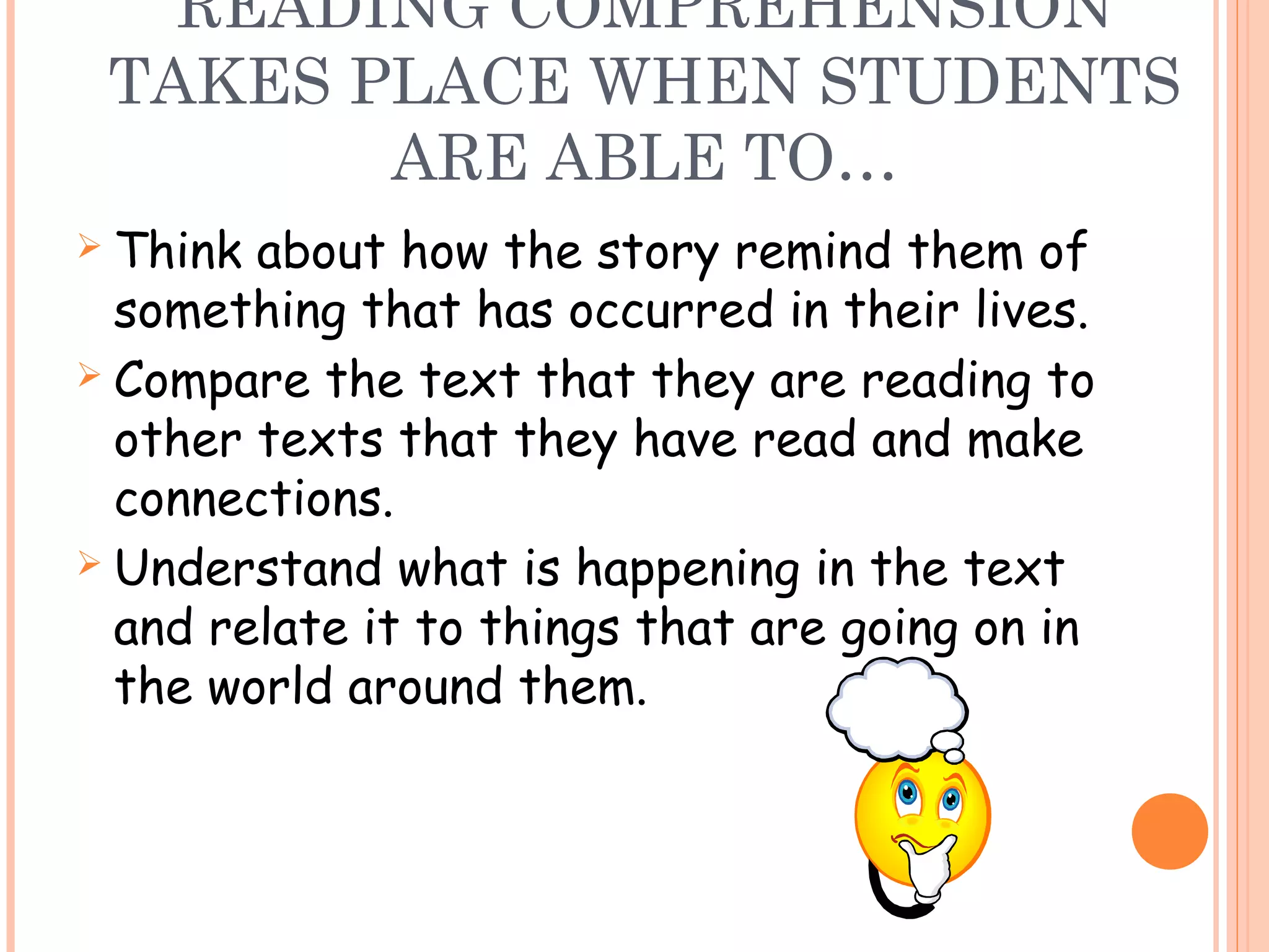 Reading comprehension power point | PPT