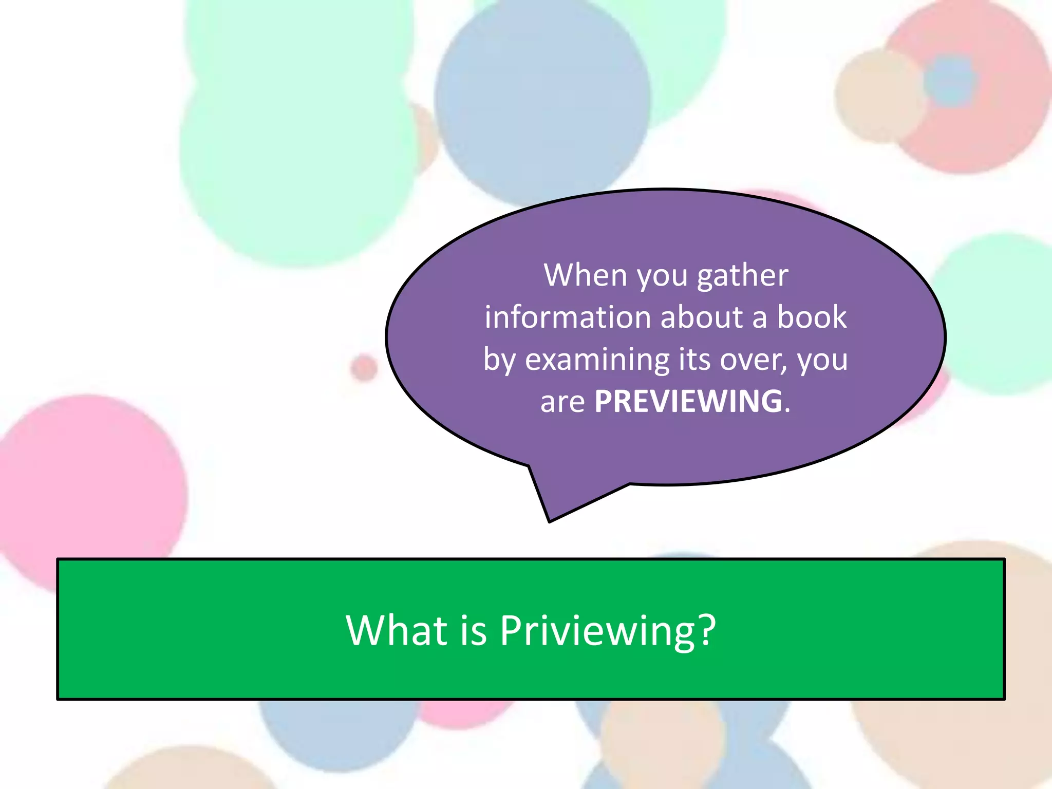 Reading comprehension skill ppt | PPTX