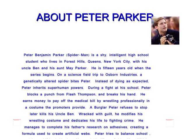 Reading comprehension spider man | ODP
