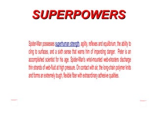 Reading comprehension spider man | ODP