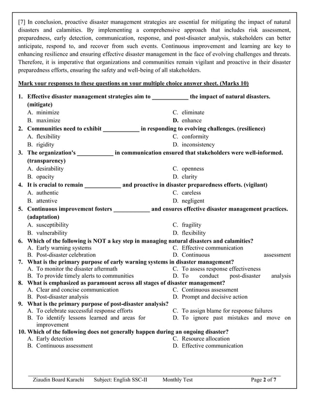 Reading Comprehension SSC-II Ziaudin Board.pdf