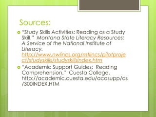 Reading comprehension strategies | PDF