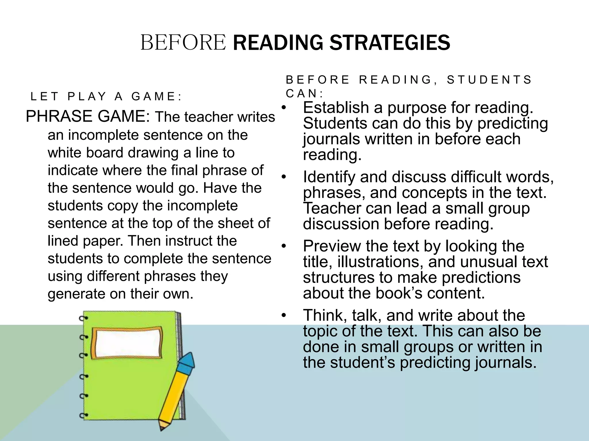 Reading Comprehension Strategies | PPTX