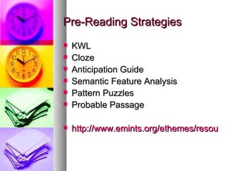 Reading comprehension strategies presentation pp | PPT