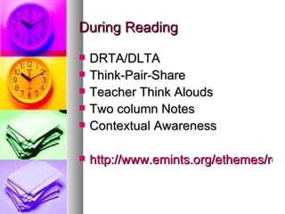 Reading comprehension strategies presentation pp | PPT