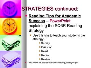 Reading comprehension strategies presentation pp | PPT