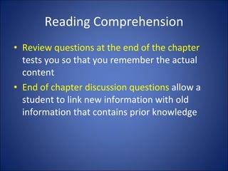 Reading comprehension strategies97 | PPT