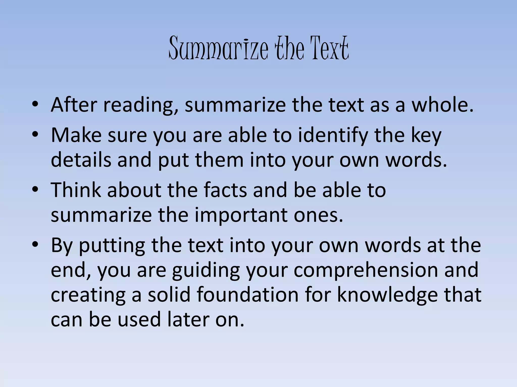 Reading Comprehension Strategies | PPTX