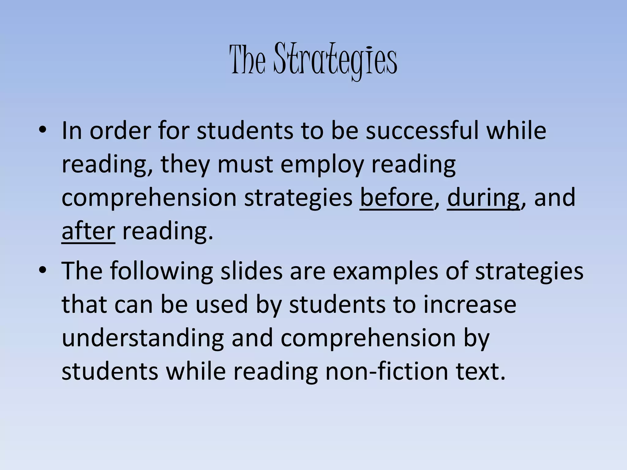 Reading Comprehension Strategies | PPTX
