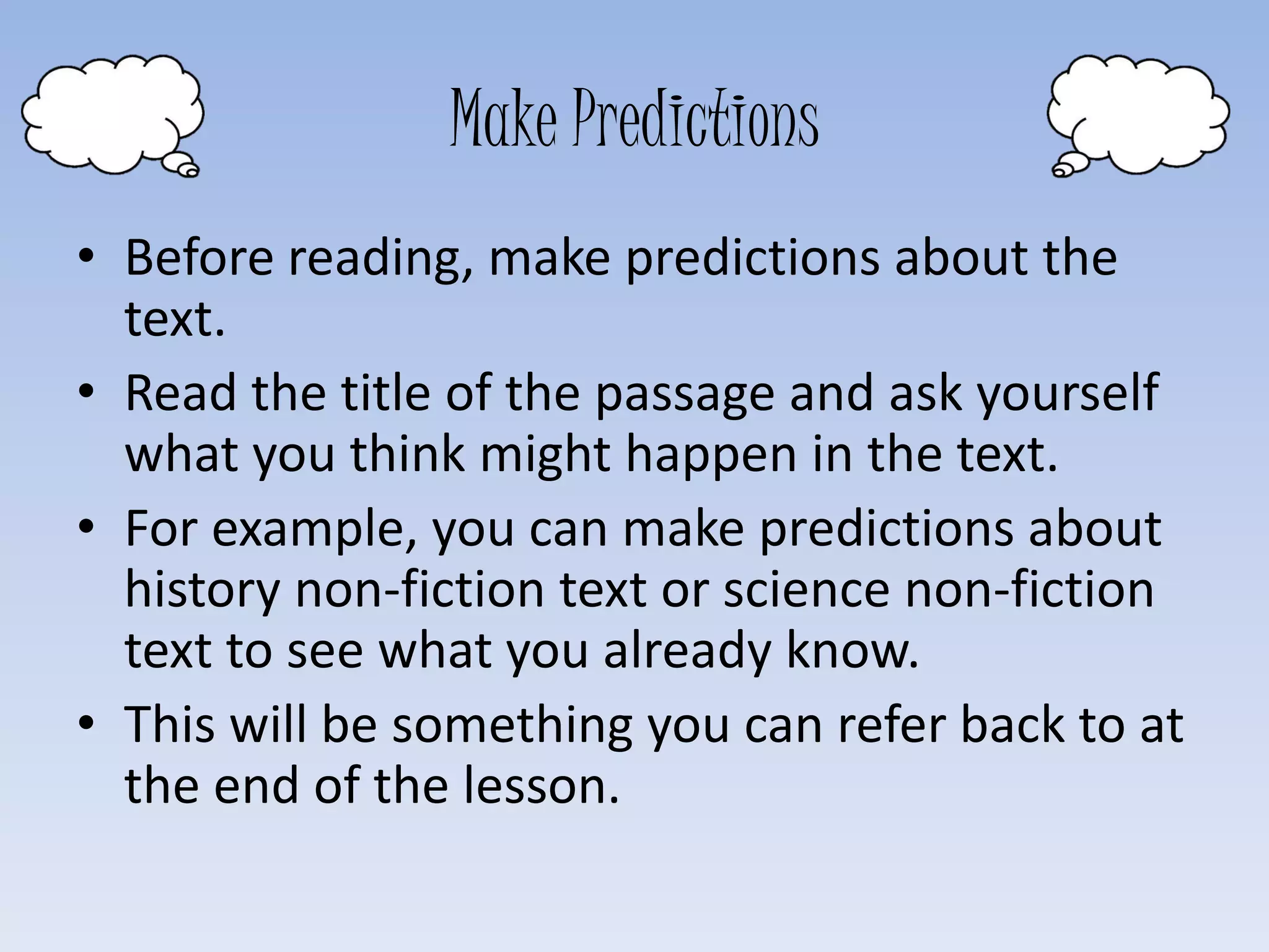 Reading Comprehension Strategies | PPTX