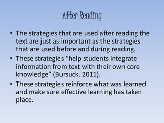 Reading Comprehension Strategies | PPTX