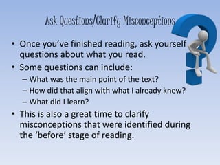 Reading Comprehension Strategies | PPTX
