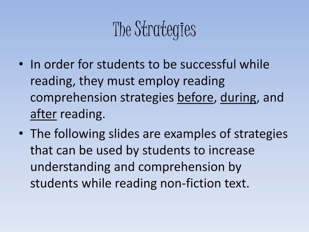Reading Comprehension Strategies | PPTX