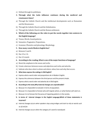 Reading comprehension test the english language | PDF | Programming ...