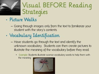 Reading comprehension using visual strategies | PDF