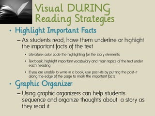 Reading comprehension using visual strategies | PDF
