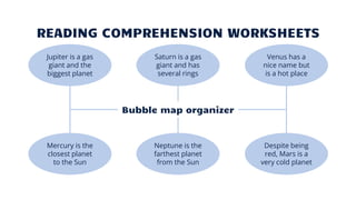 Reading Comprehension Worksheets Infographics by Slidesgo.pptx