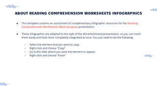 Reading Comprehension Worksheets Infographics by Slidesgo.pptx