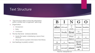Comprehension Benefits of Teaching Text Structure, Composition and ...