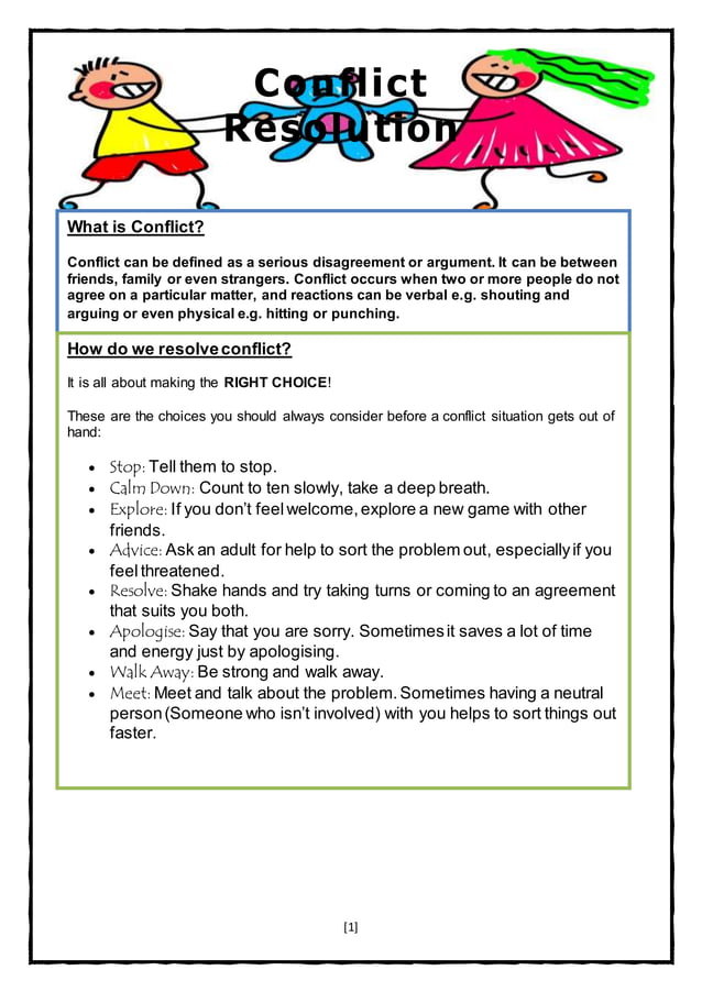 Readingconflictresolution | PDF