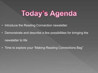 Reading connection presentation | PPT