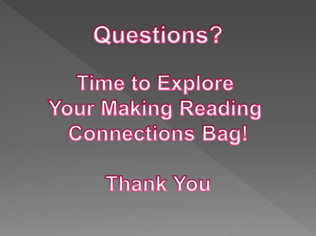 Reading connection presentation | PPT
