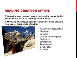 Reading creation myths | PPTX