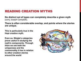 Reading creation myths | PPTX