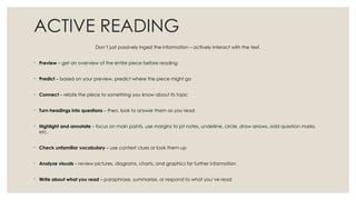 Reading Critically & Annotation Presentation | PPT