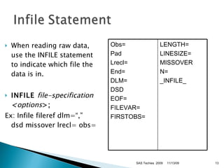 Understanding SAS Data Step Processing | PPT