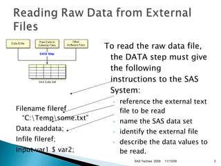 Understanding SAS Data Step Processing | PPT