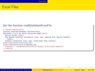 Reading data into r | PDF