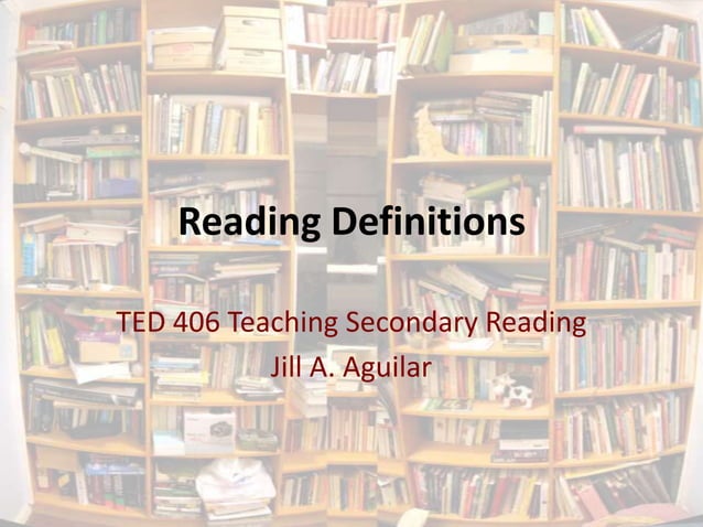Reading definitions | PPTX