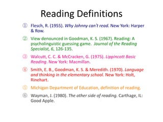 Reading definitions | PPT | Free download