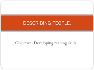 Describing people (reading) | PPT