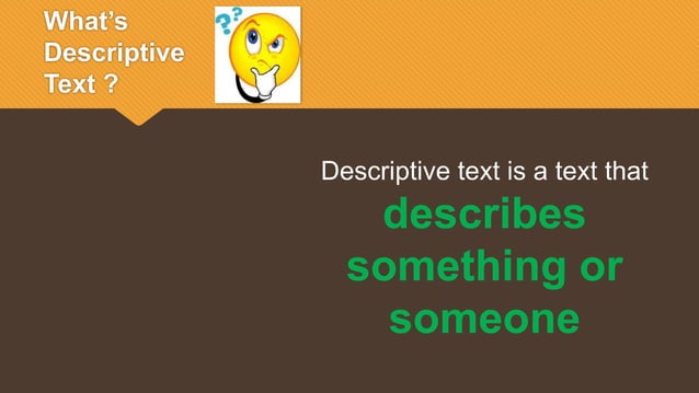 Descriptive Text | PPTX