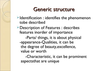 Reading descriptive text | PPT