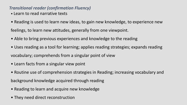Reading development stages | PPT