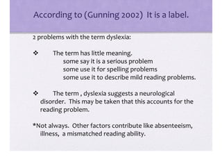 Reading Difficulties | PPT