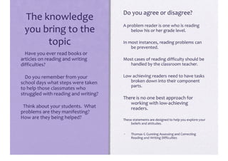 Reading Difficulties | PPT