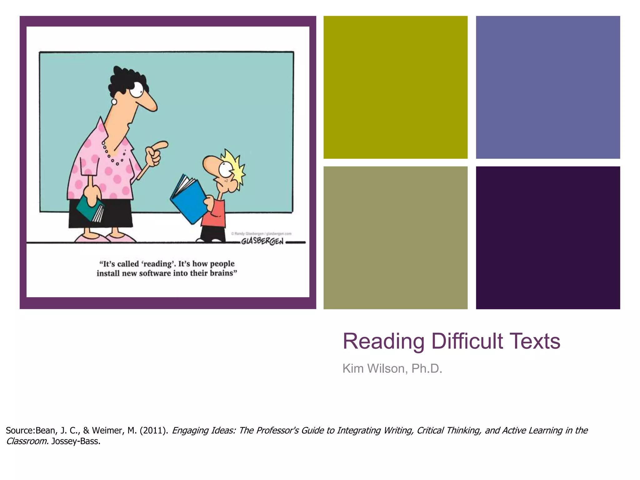 Reading difficult texts | PPTX