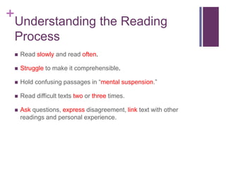 Reading difficult texts | PPT