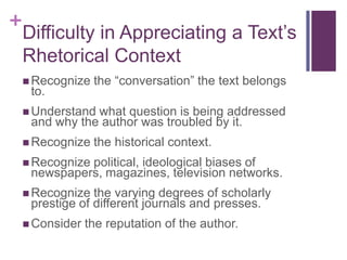 Reading difficult texts | PPT