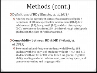 Reading Disability (RD) | PPTX