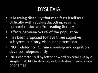 Reading disability-LET Review | PPTX