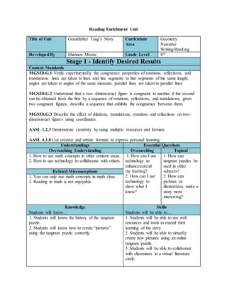 Reading Enrichment Lesson | DOCX