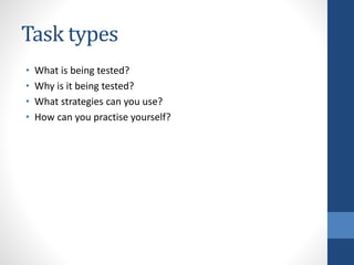 Reading exam overview and strategies | PPT