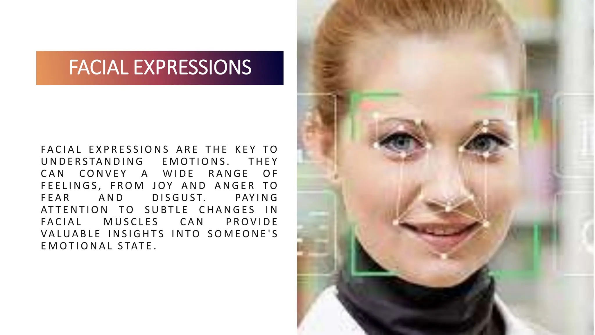 Reading faces understanding emotion for machine learning | PPT