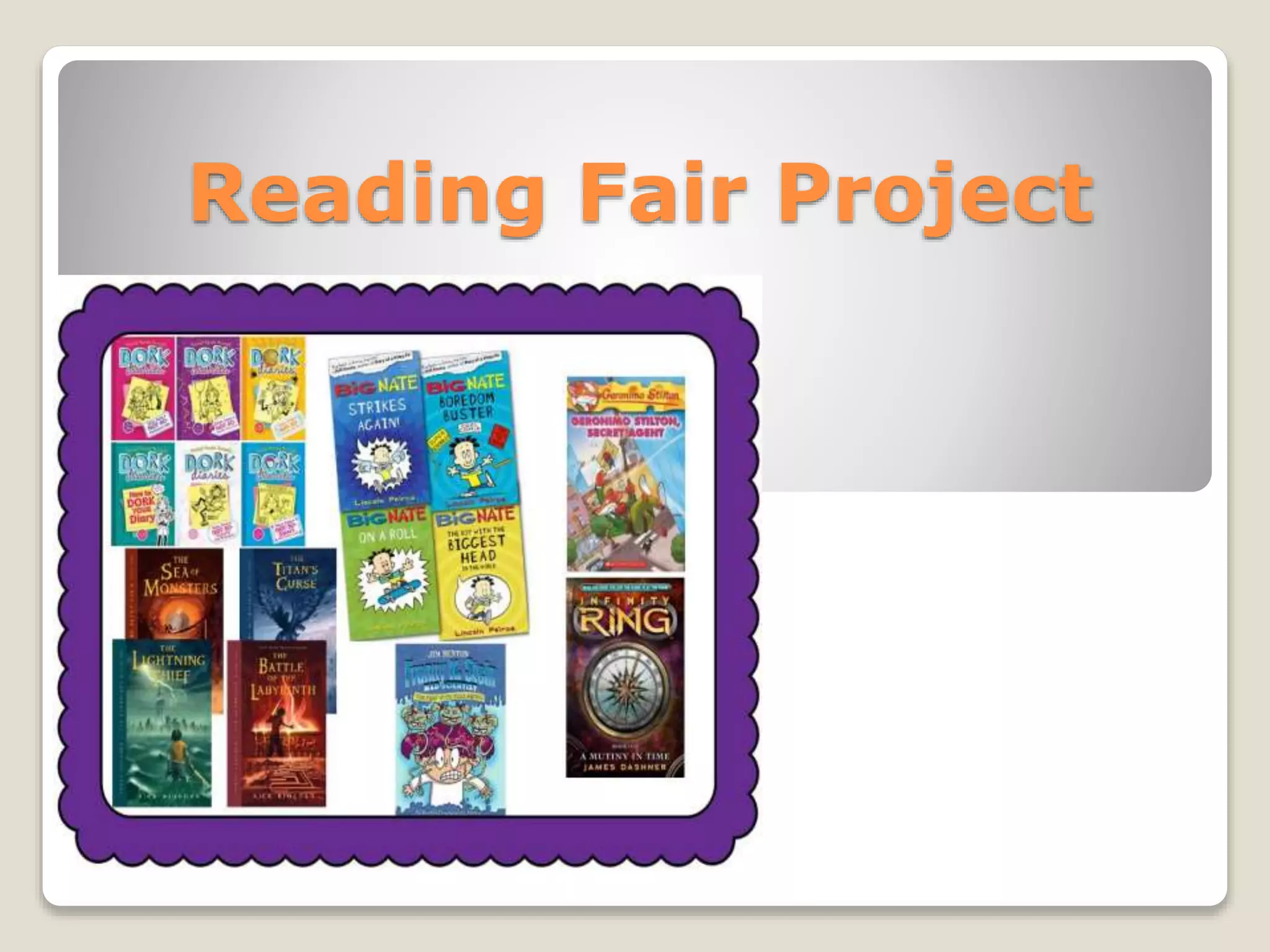 Winfield Reading fair project revised2016 ppt | PPTX