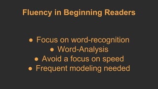 Reading fluency | PPTX